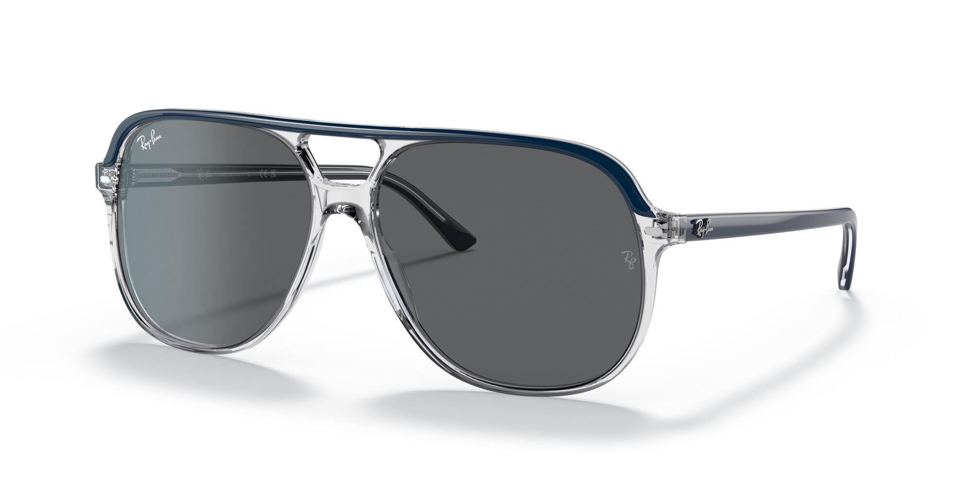 Ray-Ban Bill 0RB2198 1341B1 60 Blue On Transparent/ Dark Grey – Blue ...