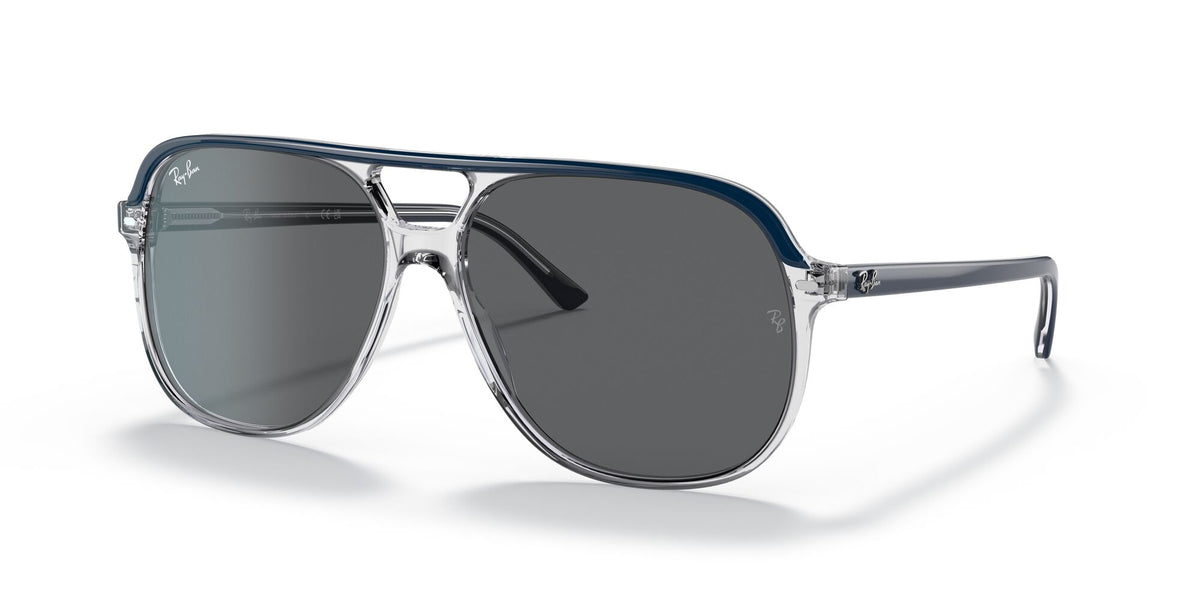 Ray-Ban Bill 0RB2198 1341B1 60 Blue On Transparent/ Dark Grey – Blue ...