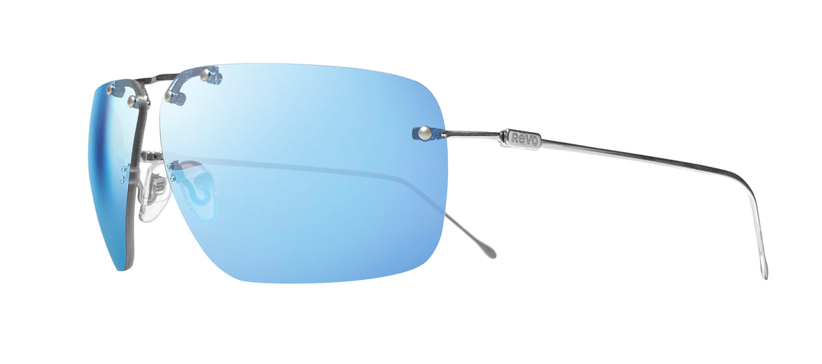 Revo Air 1 Shiny Chrome Blue Water Photo – Blue Star Eyewear
