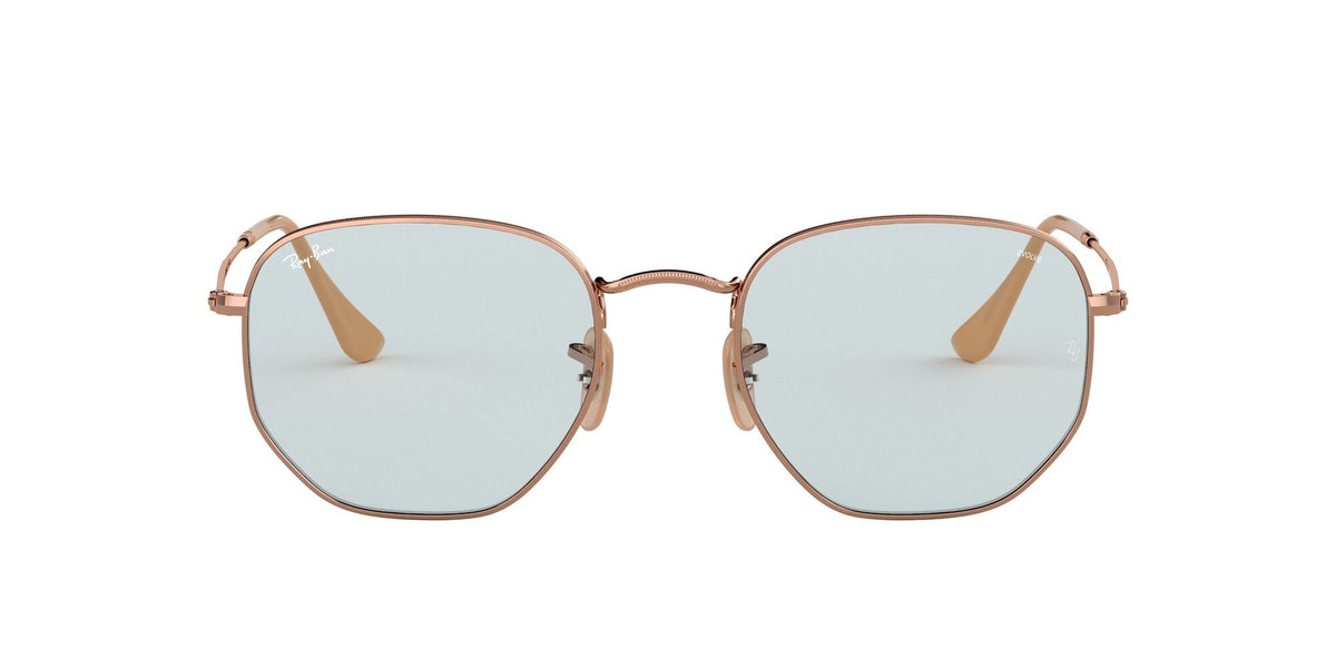 RB 3548 Ray-Ban Hexagonal Copper / Evolve Light Blue 51 – Blue Star Eyewear